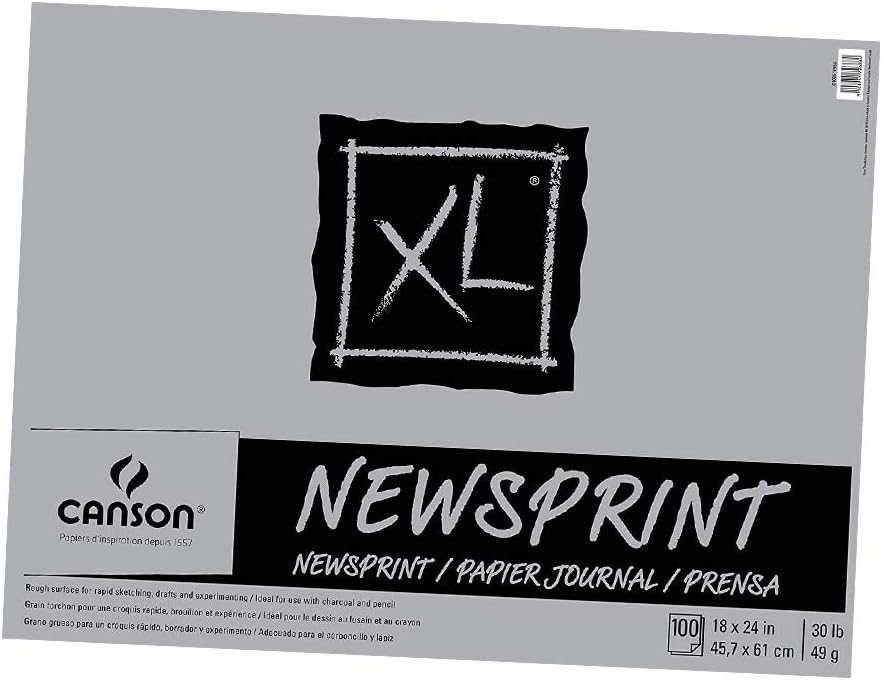 Amazon.com: Canson XL Series Newsprint, 18" x 24", Transparent