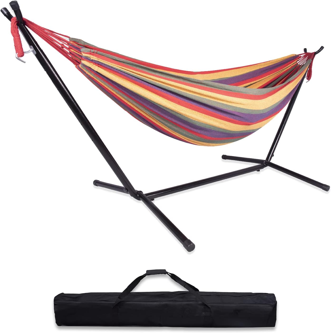 Amazon.com : TDP-N5 Double Hammock, 2-Person Cotton Hammock with Space ...