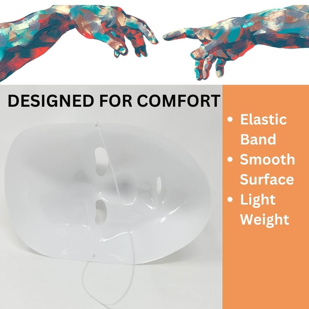 Snapklik.com : 25 White Drama Masks, Full Face Paintable Blank Masks ...