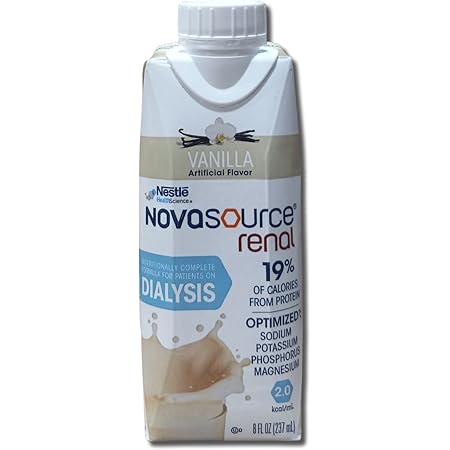 Amazon.com: NOVASOURCE (2.0 kcal/mL) RENAL Vanilla Formula for Patients ...
