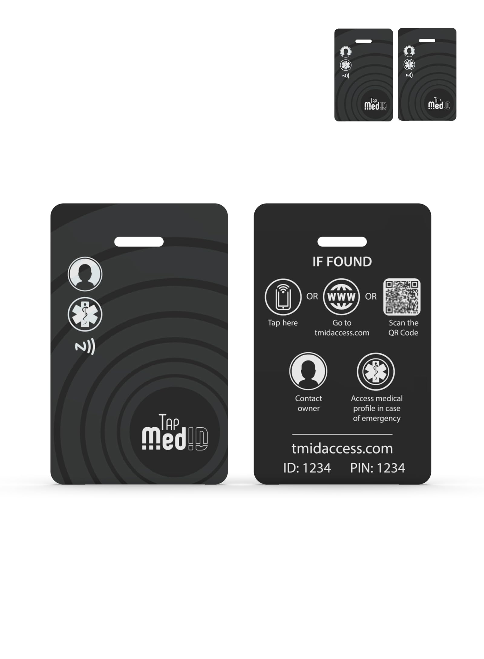 Amazon.com: TapMedID - Travel Security Luggage Tag | Essential ID Card ...