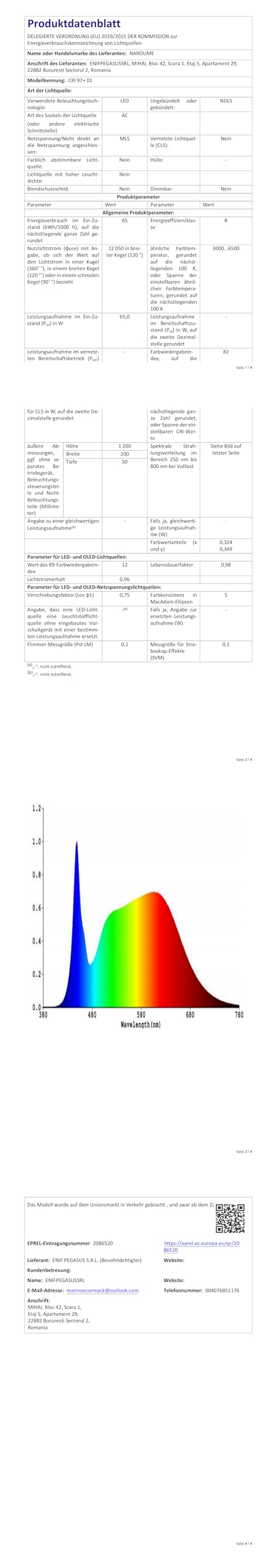 Naroume Dimmable LED Ceiling Light Modern Linear LED Ceiling Lamp 92cm ...