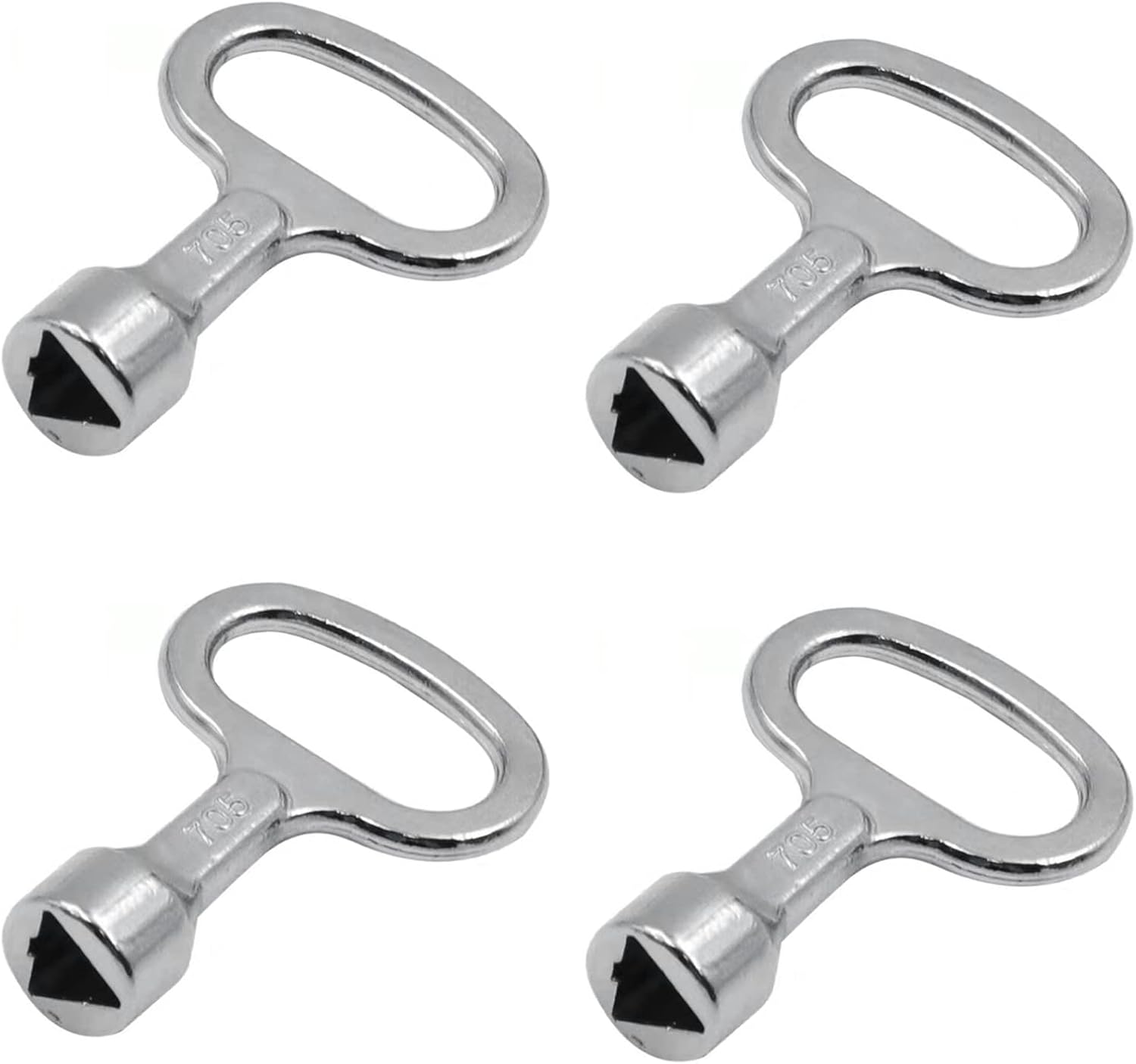 4Pcs Electrical Cabinet Key 10mm Hole Zinc Alloy Water Meter Box Safety ...