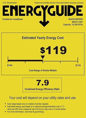 Amazon.com: BLACK+DECKER Smart Portable Air Conditioner, 14,000 BTU ...