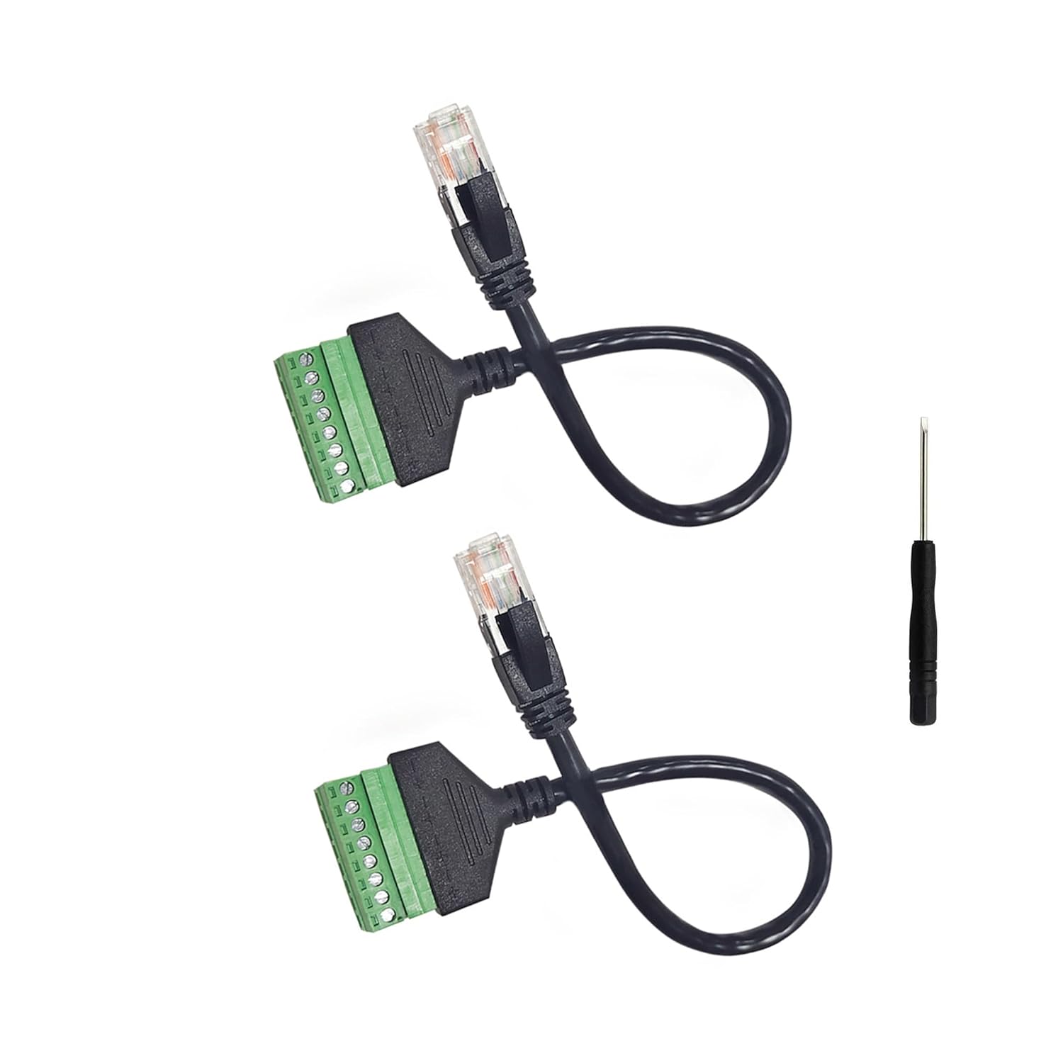 Amazon.com: kuosbiu 2 PCS RJ45 Screw Terminal Adapter, Network RJ45 ...