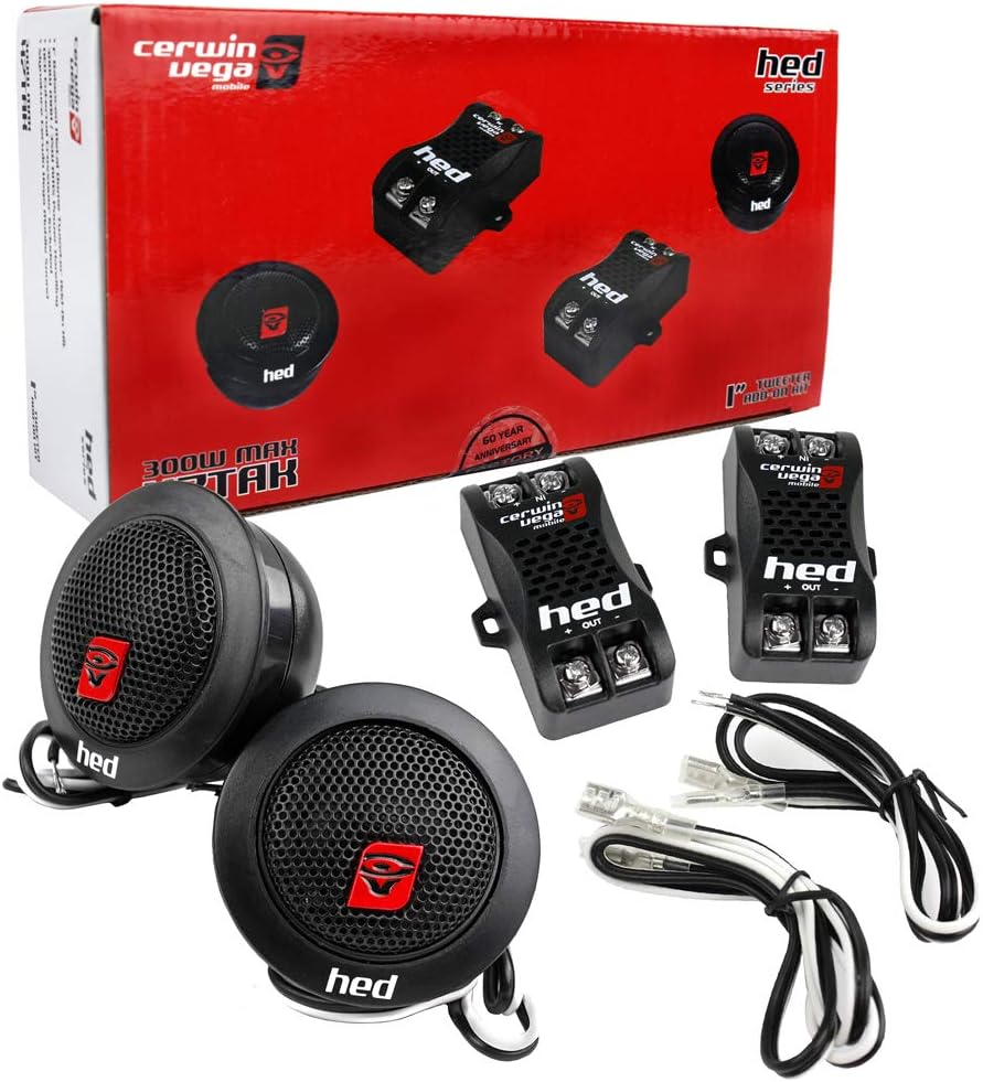 Amazon.com: Cerwin Vega HED Series 1” Balanced Metal Dome Tweeter Kit ...