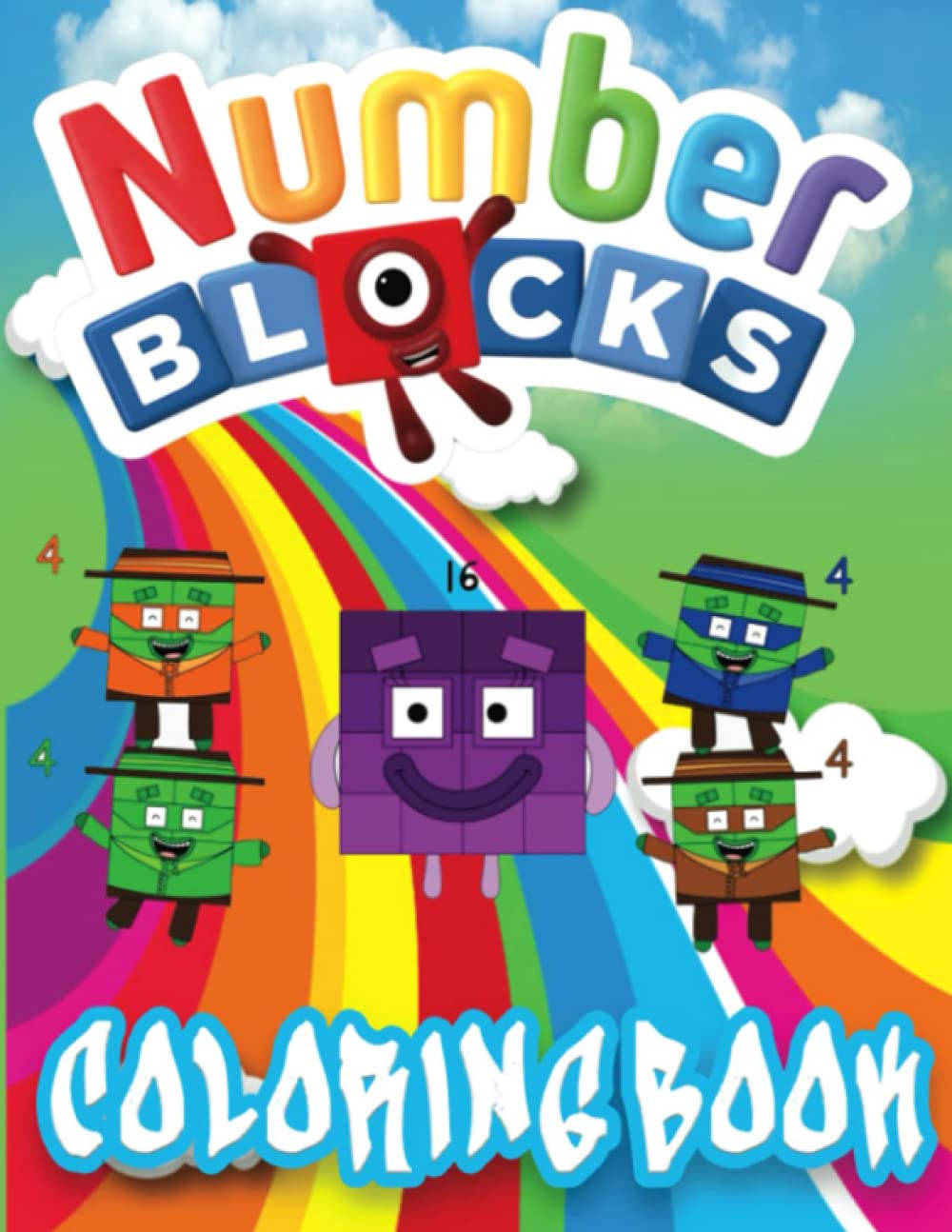Numberblocks Coloring Book Beautiful Designs With Iconic Numberblocks ...
