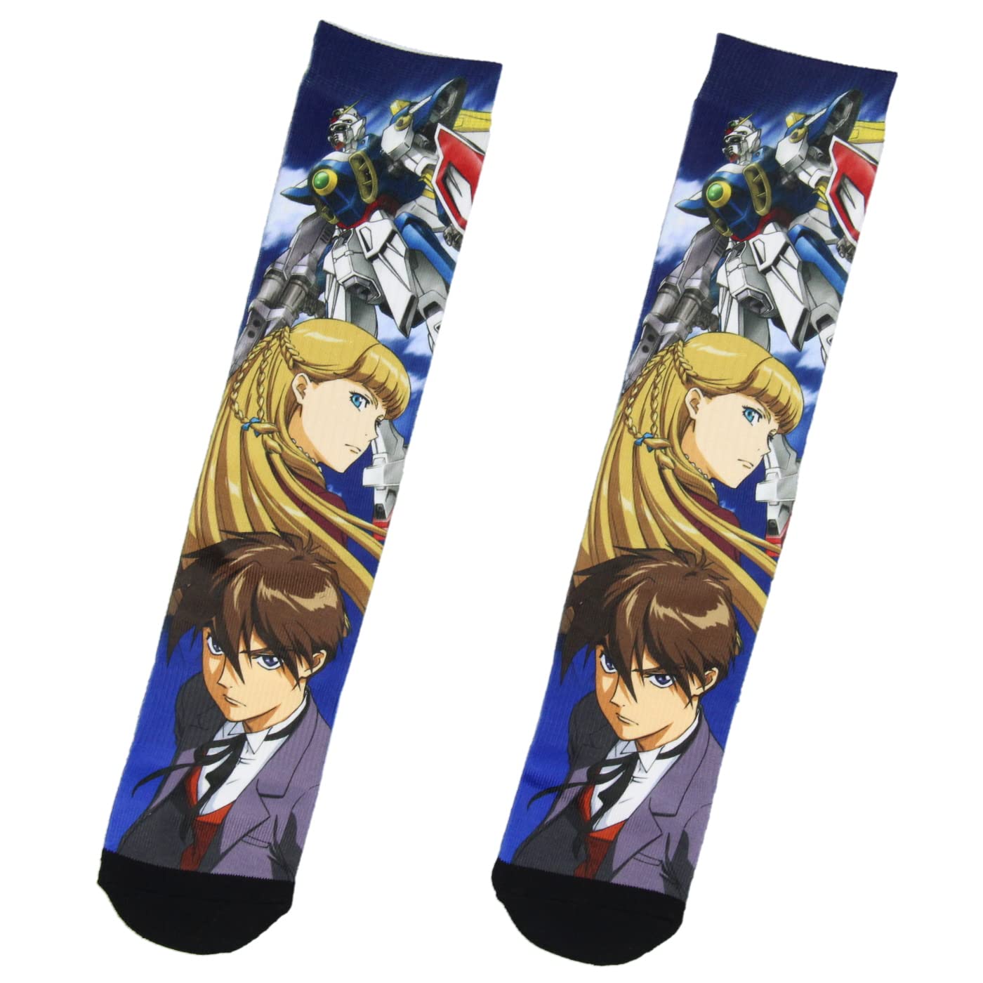 Amazon.com: Bioworld Gundam Socks Mobile Suit Gundam Wing Adult Men's ...