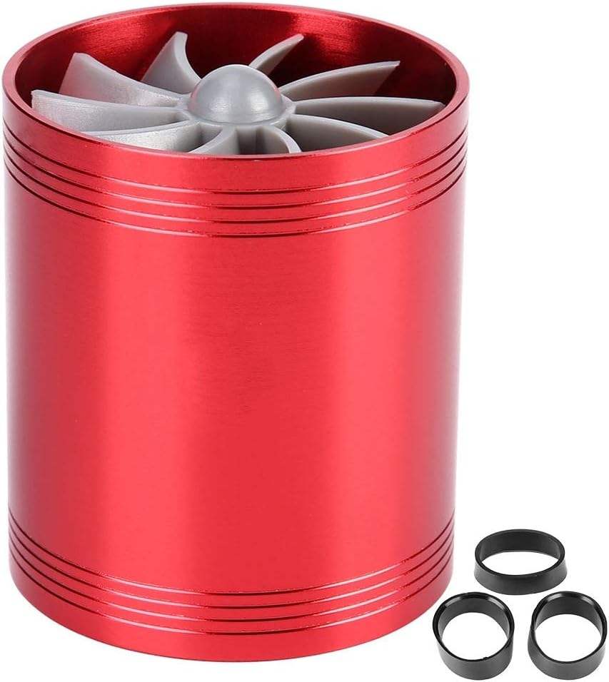 KIMISS Car Air Intake Turbonator Dual Fan Turbines Supercharger Gas ...