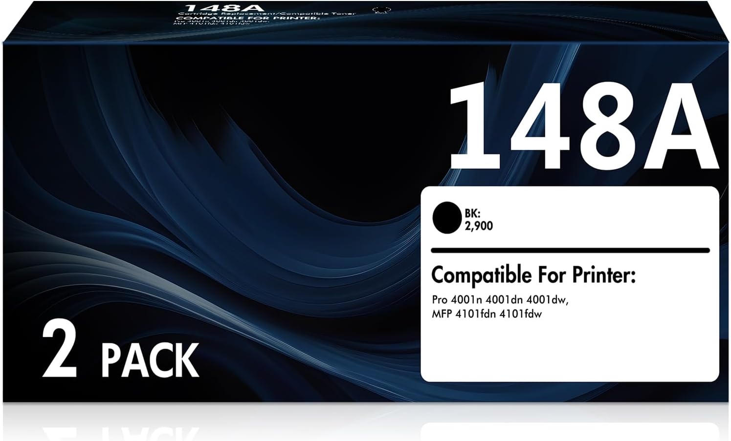 148A W1480A Toner Cartridge 2 Packs Compatible Replacement for HP ...