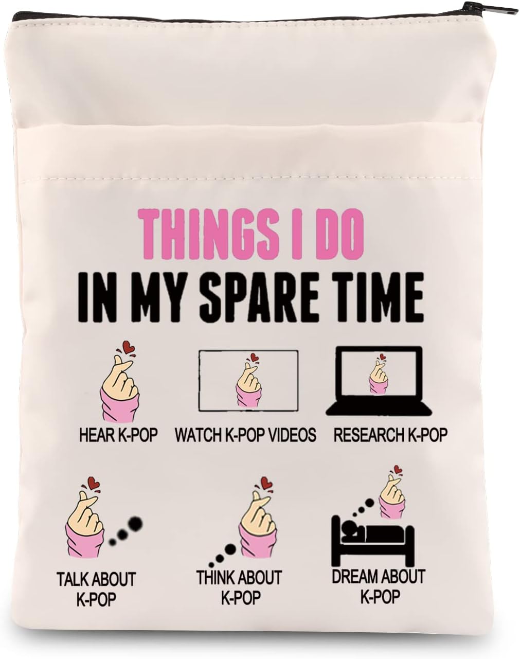 MYOSPARK K-pop Lover Gift Book Sleeve with Zipper K-pop Merchandise ...