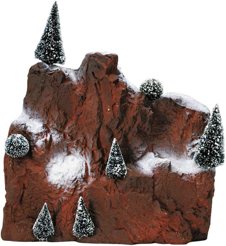 Amazon.com: Lemax Small Village Mountain Backdrop with Trees : Home ...