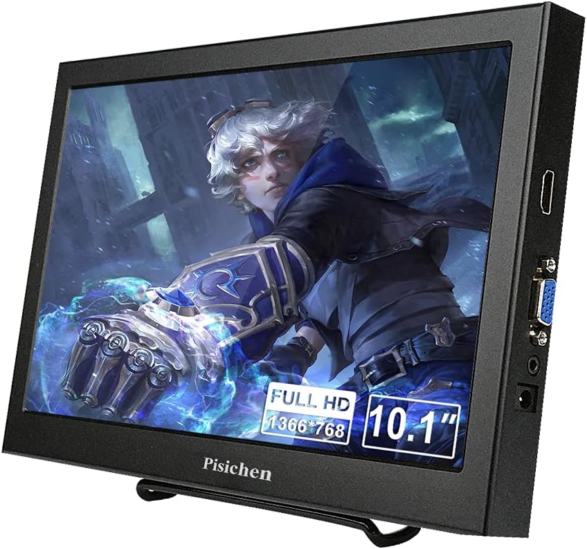Portable Monitor, Pisichen 11.1 inch Ultra HD 1366x768 LED Mini Monitor ...