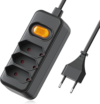 Multiple Socket 3-Way Flat Hole Design Flat Plug Distribution Socket ...