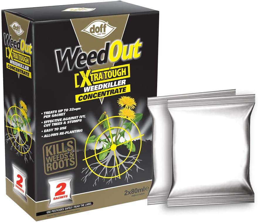 Doff Weedout Extra Tough Concentrate 2 x 80ml Sachets : Amazon.co.uk ...
