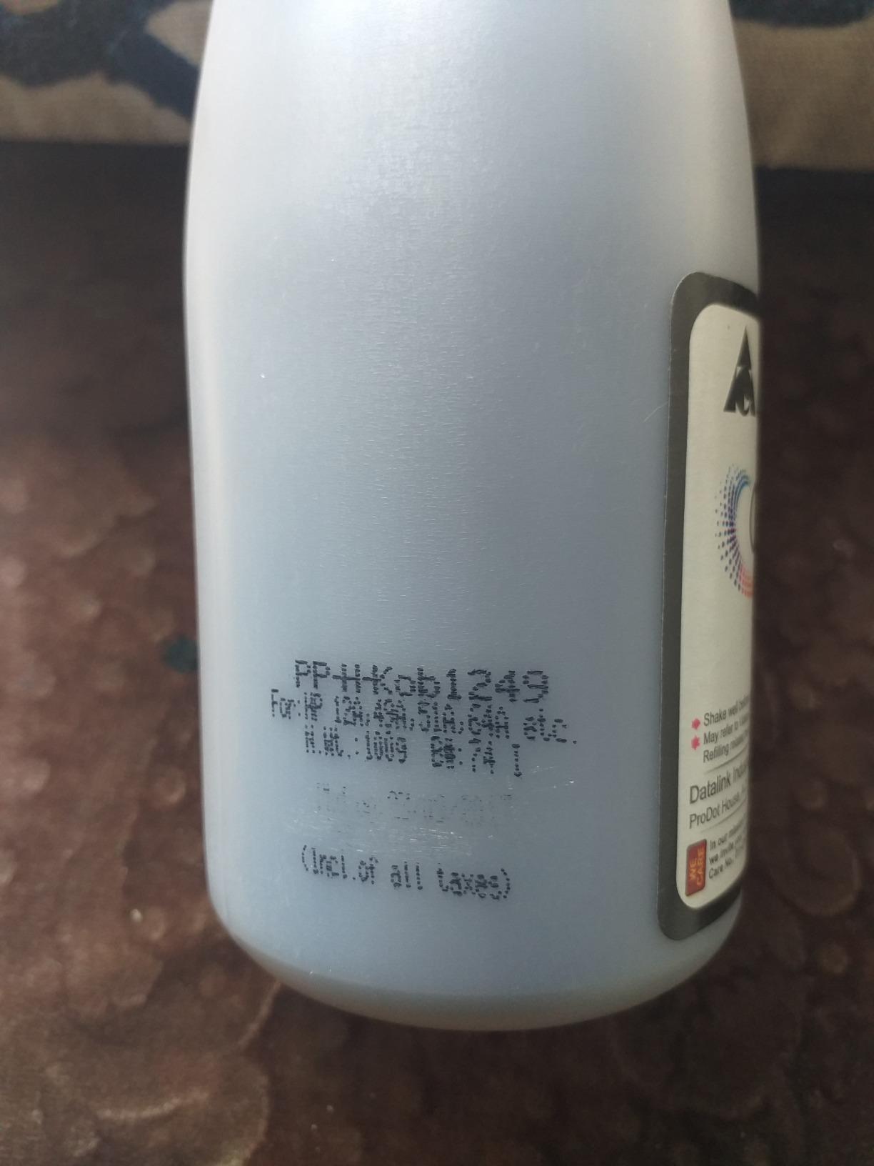 Prodot Laserjet Dry Ink Toner Powder for HP and CANON Black (120gm ...