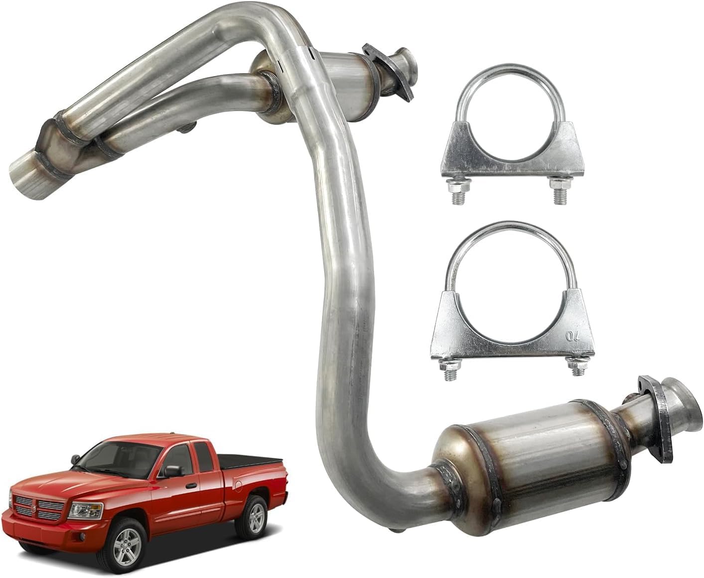 Amazon.com: LoftMarte 645428 Catalytic Converters Compatible with Dodge Dakota 3.7L 2004-2010 ...