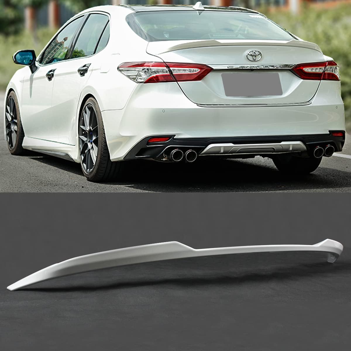 Amazon.com: Painted Gloss Black Finish Sport Style Rear Trunk Lid ...