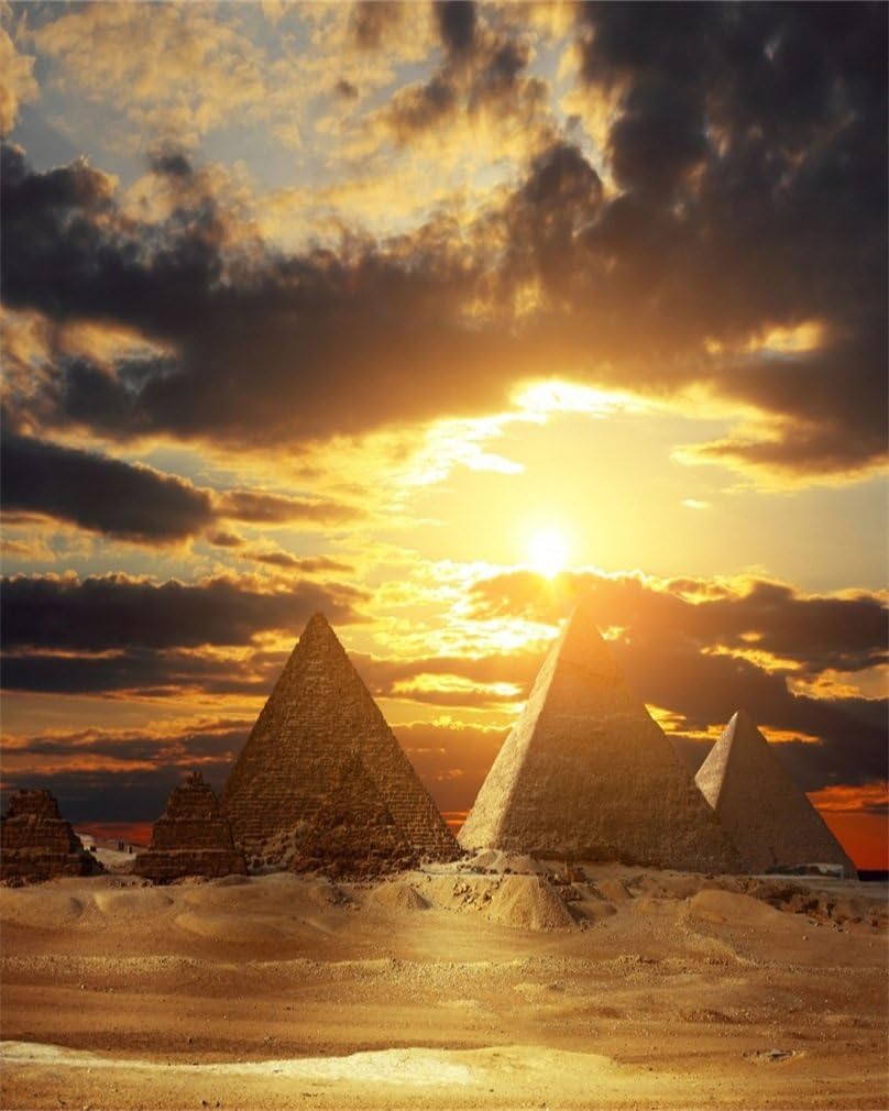 Amazon.com : AOFOTO 4x5ft Egyptian Pyramids Backdrop Egypt Ancient ...