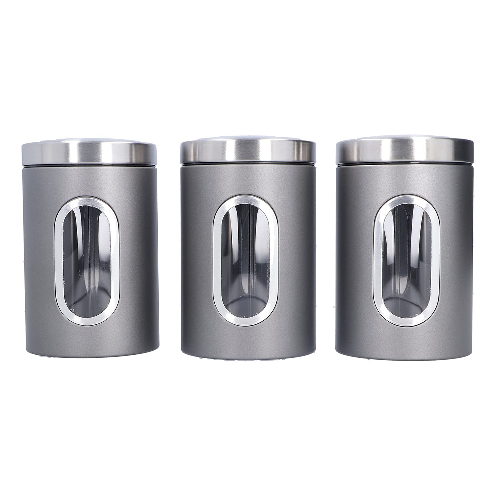 Amazon.com: Kitchen Canister Set, Stainless Steel Containers with Lids ...