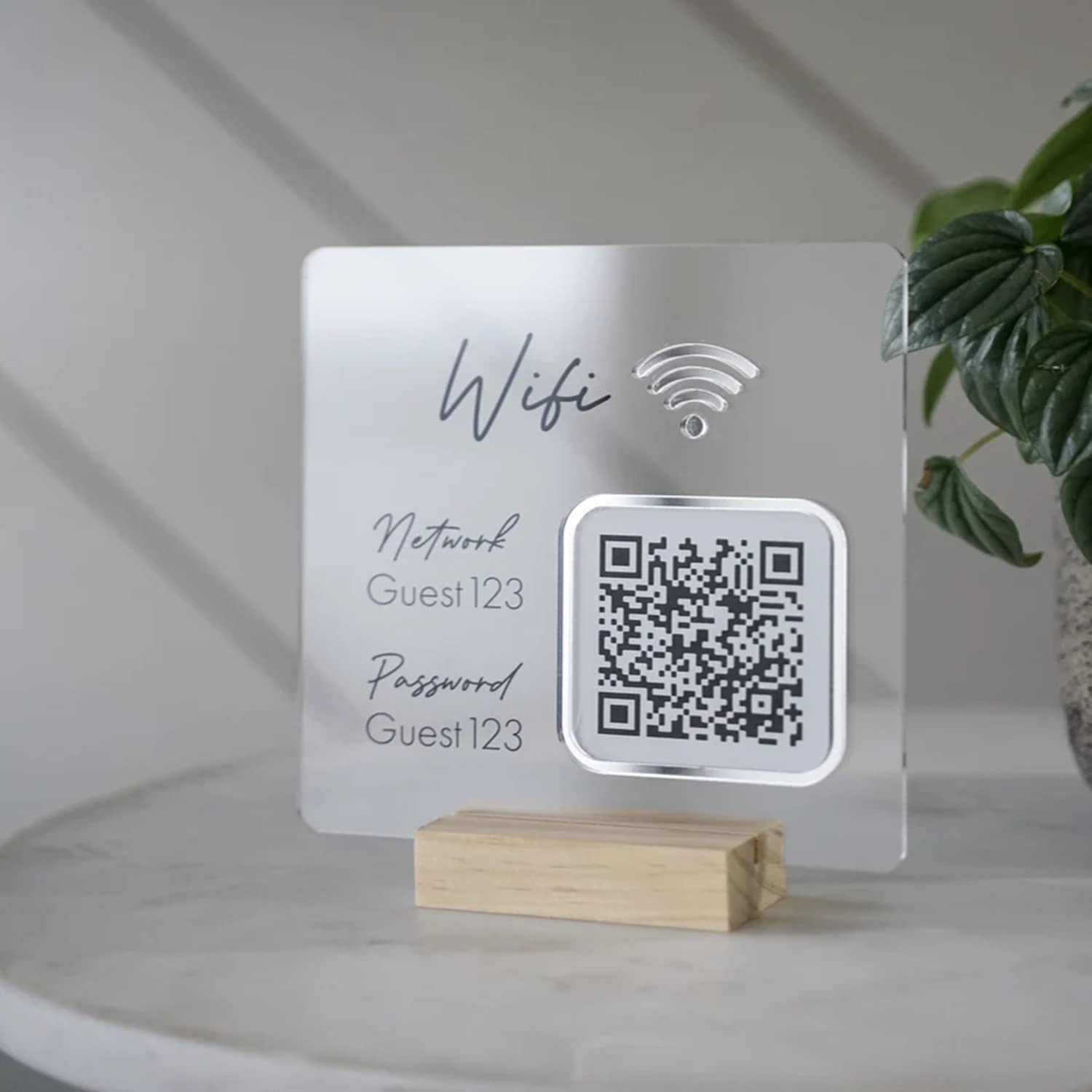 Amazon.com : Pahdecor 3D Wifi QR Code with Base Wifi Sign Scan for Wifi ...