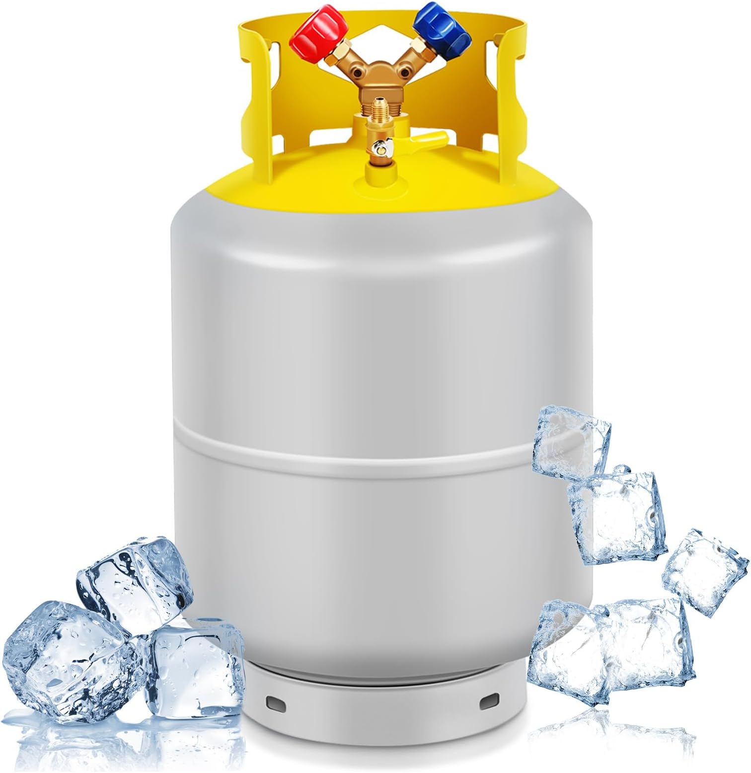 Amazon.com: Dollate 50LB Refrigerant Recovery Tank for R12, R22, R134A ...
