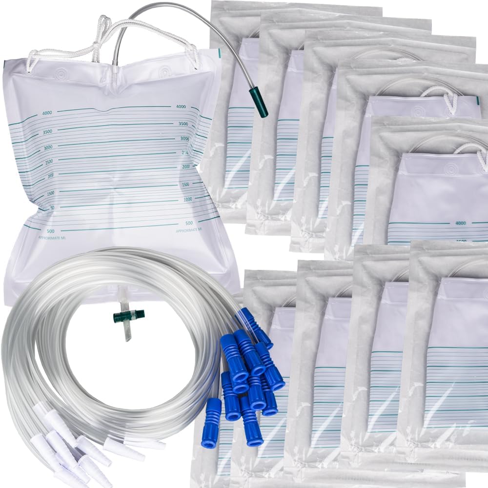 Amazon.com: VWJ 10 Packs Urinary Drainage Bags, 4000mL Urinary Bags ...