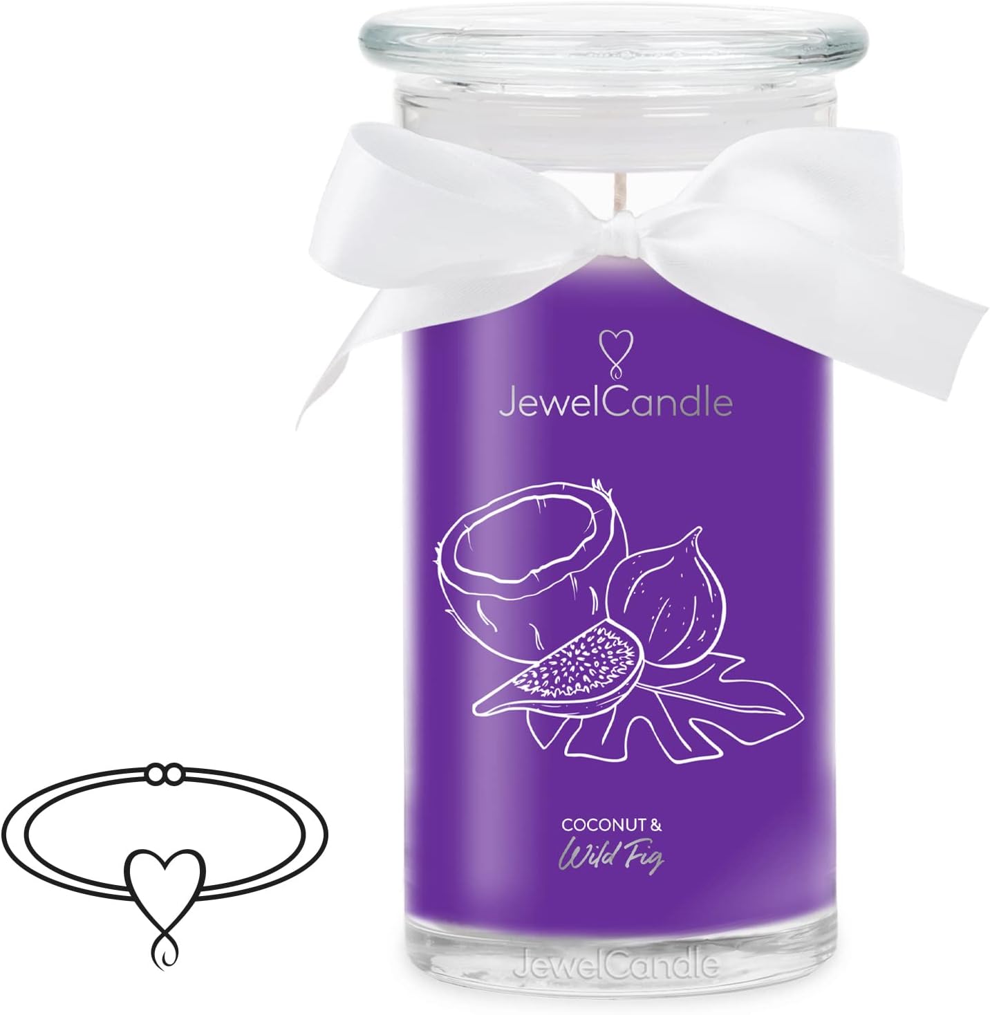 JewelCandle Coconut & Wild Fig Bracelet d'argent - Bougie-bijou ...