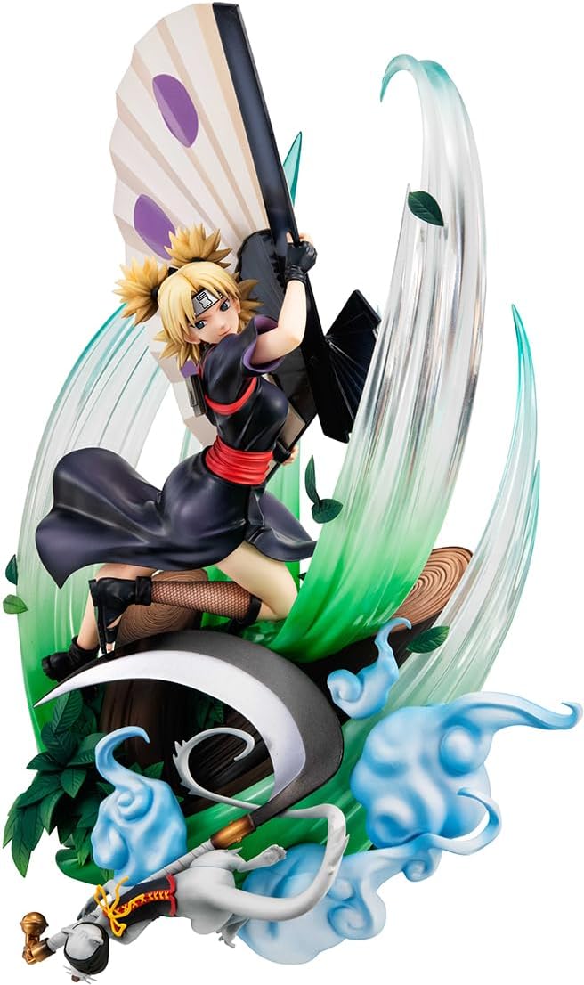 MegaHouse Naruto-Schiffspuden – Temari Vers. Statue, Schwarz, 30 cm ...