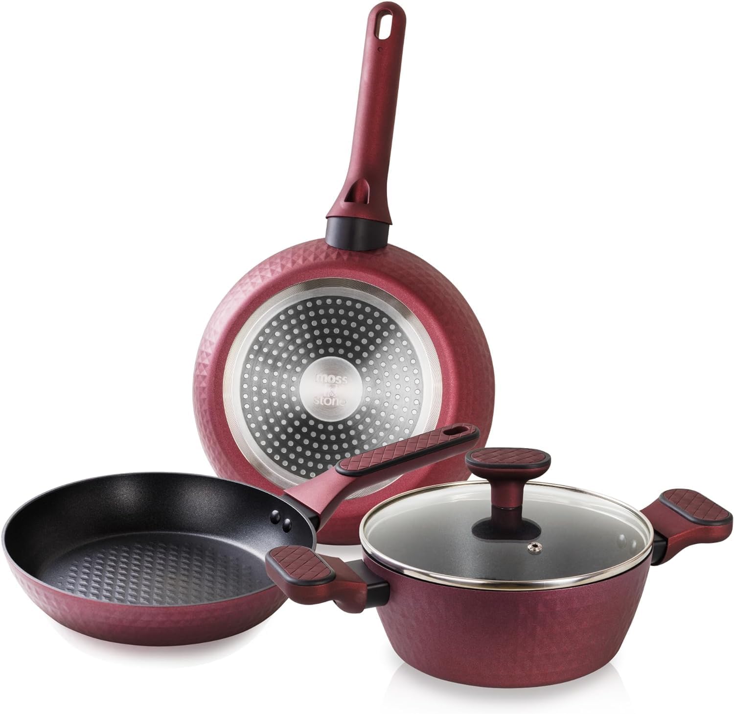 Amazon.com: Pots and Pans Set Nonstick - YIIFEEO Kitchen Cookware Sets ...
