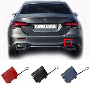 Amazon.com: Trimla Rear Tow Cover for 19-22 Mercedes-Benz A Class Z177 W177 AMG Line Fit A160 ...