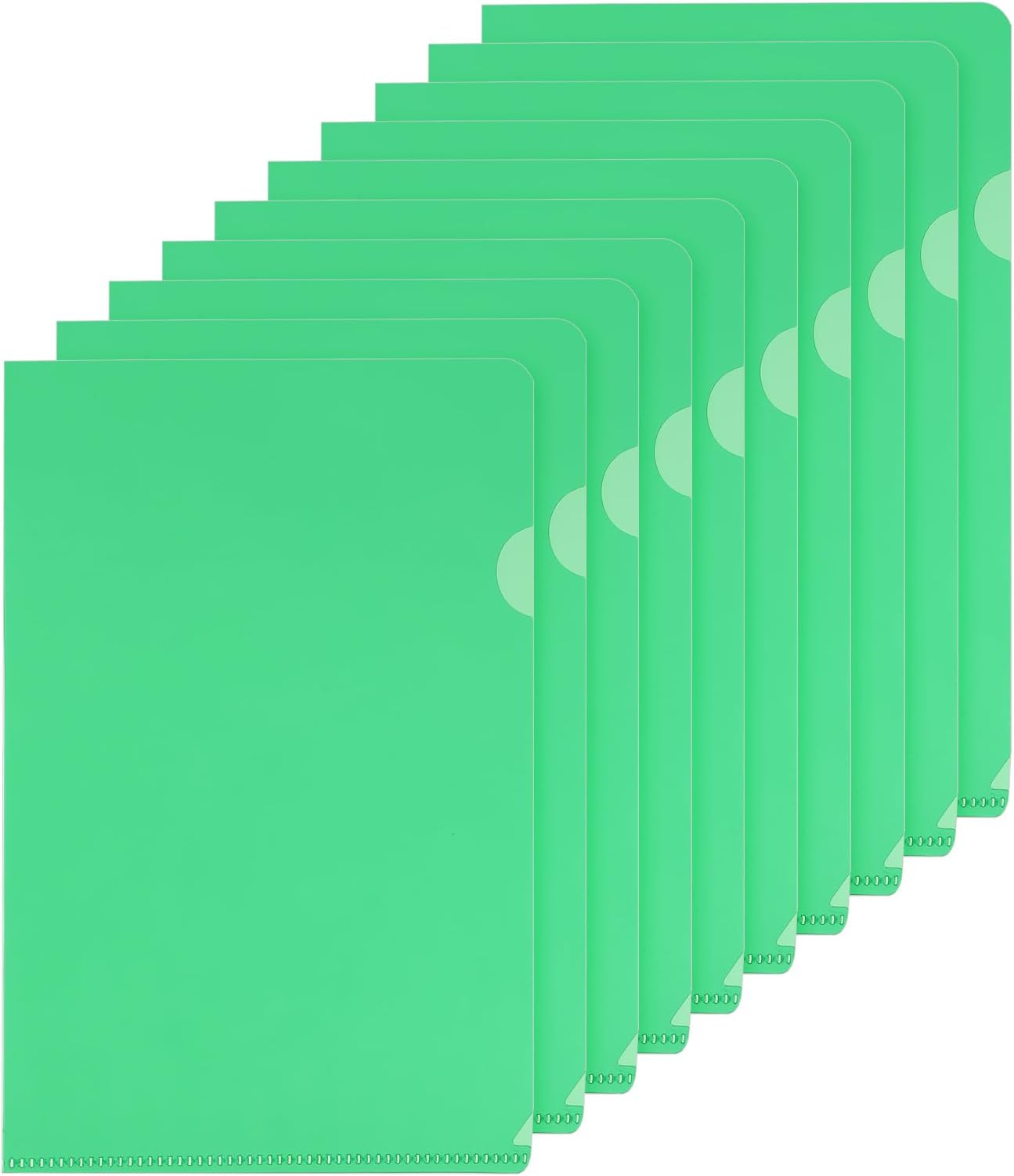 Amazon.com : PATIKIL L Type Folders 50 Pack A5 Plastic File Project ...