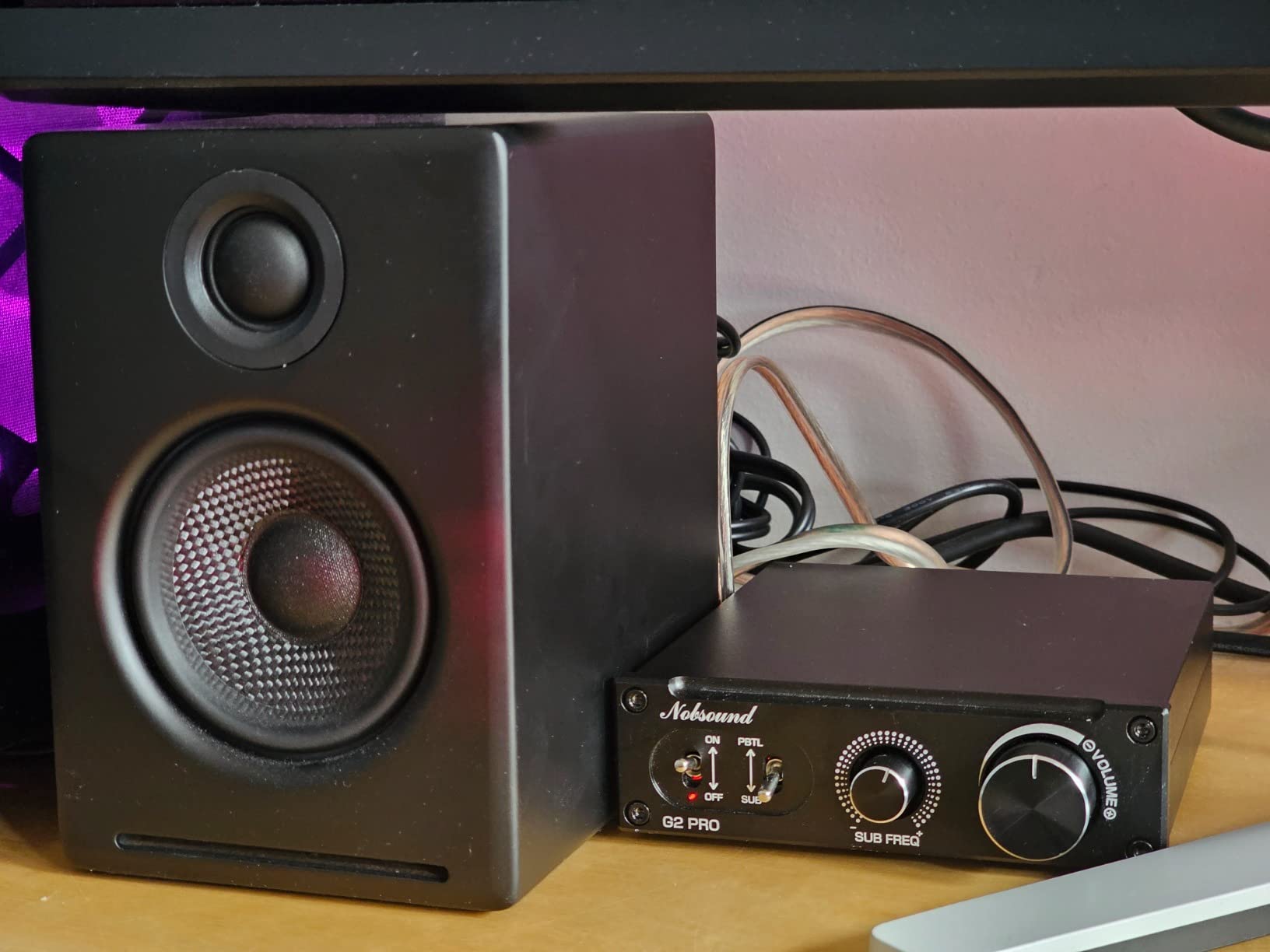 Nobsound G2 PRO Hi-Fi 300W Subwoofer Audio Mono Channel Class D Power ...