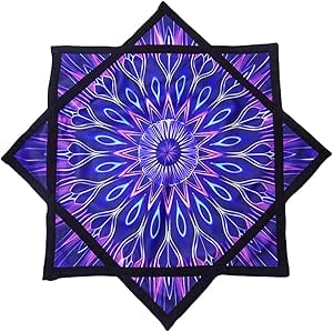 Amazon.com: BVCY Flow Star Beginners Flow Star Spinning Cloth Easy to Rotate Sided Print ...