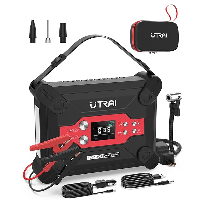 Buy Jump Starter with Air Compressor, UTRAI Jstar 6 1800A Car Battery ...