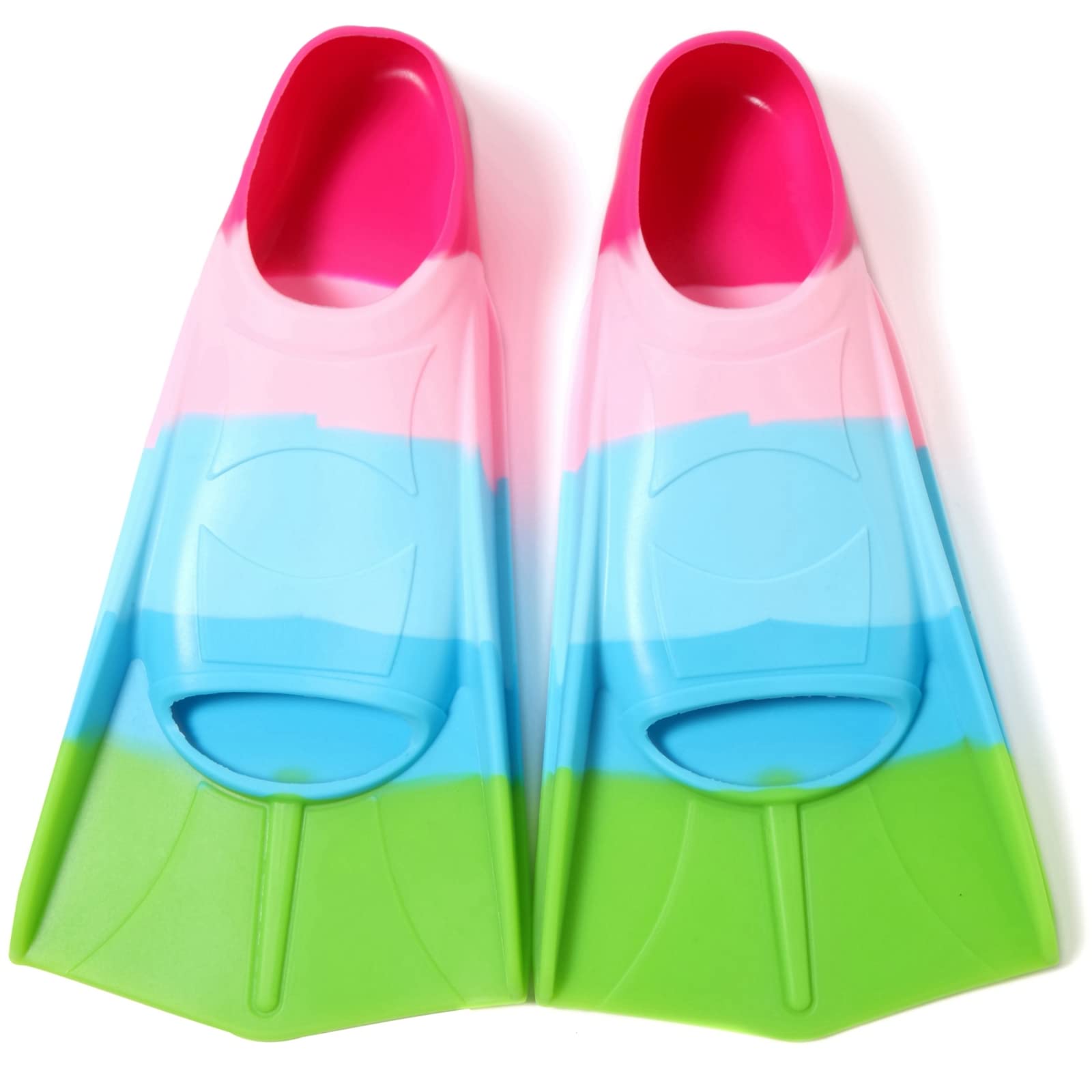 Foyinbet Kids Swim Fins,Short Youth Flippers Swimming Training Fins for ...