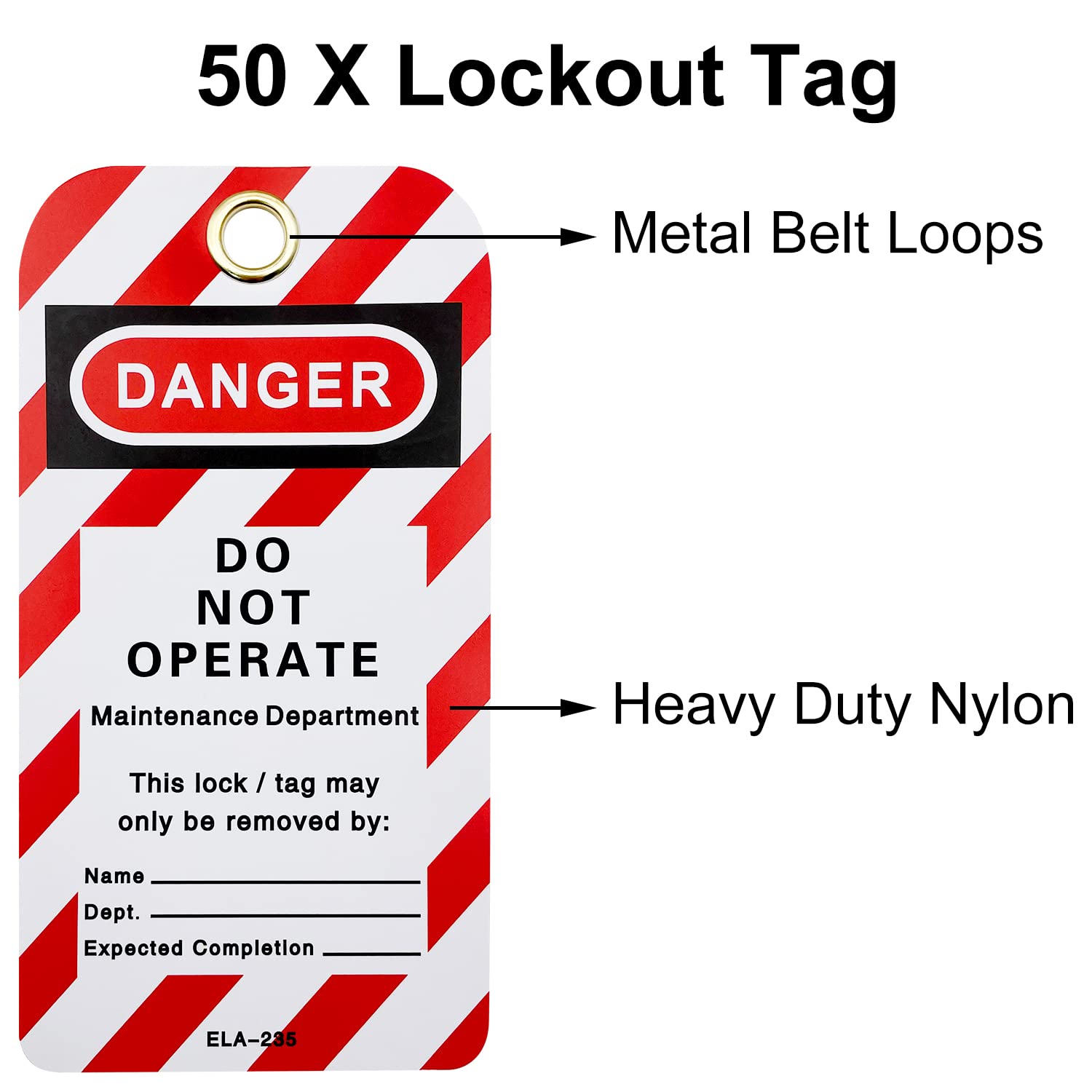 Snapklik.com : SAFBY Lockout Tagout Tags, 57"x29", OSHA Compliant, Loto ...