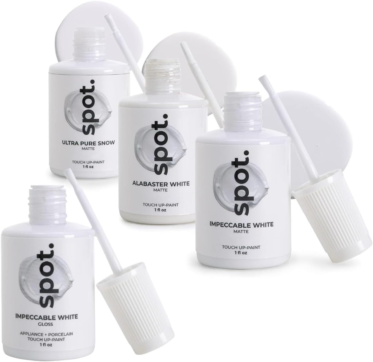 spot. Touch Up-Paint Bundle: White Matte 3 Pack and White Gloss ...