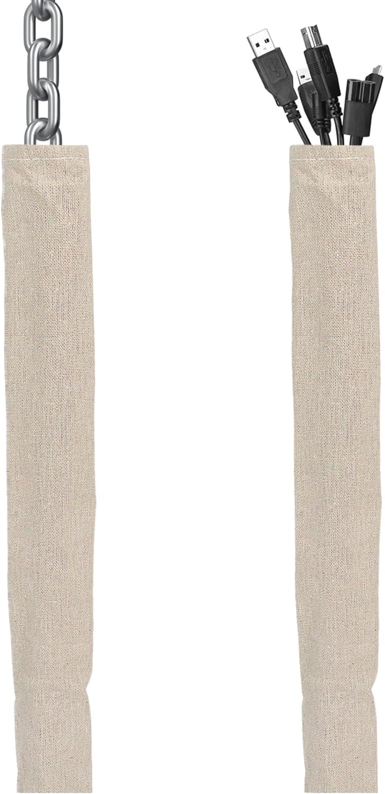 Amazon.com: TKZWGA Fabric Cord Cover, 2 Pcs 6 Feet and 2Pcs 4 Feet ...