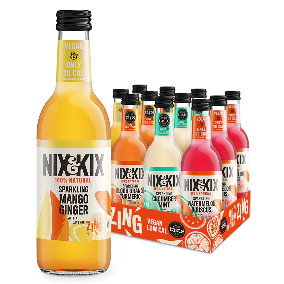 Buy Nix & Kix | 12 Bottle Mixed Pack | 100% Natural Fruit Flavoured ...