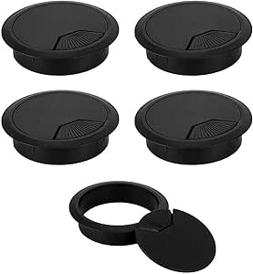 Beauenty 5 Pack 60mm 2.8-inch Desk Circular Cable Cable Ring, Desk Port ...