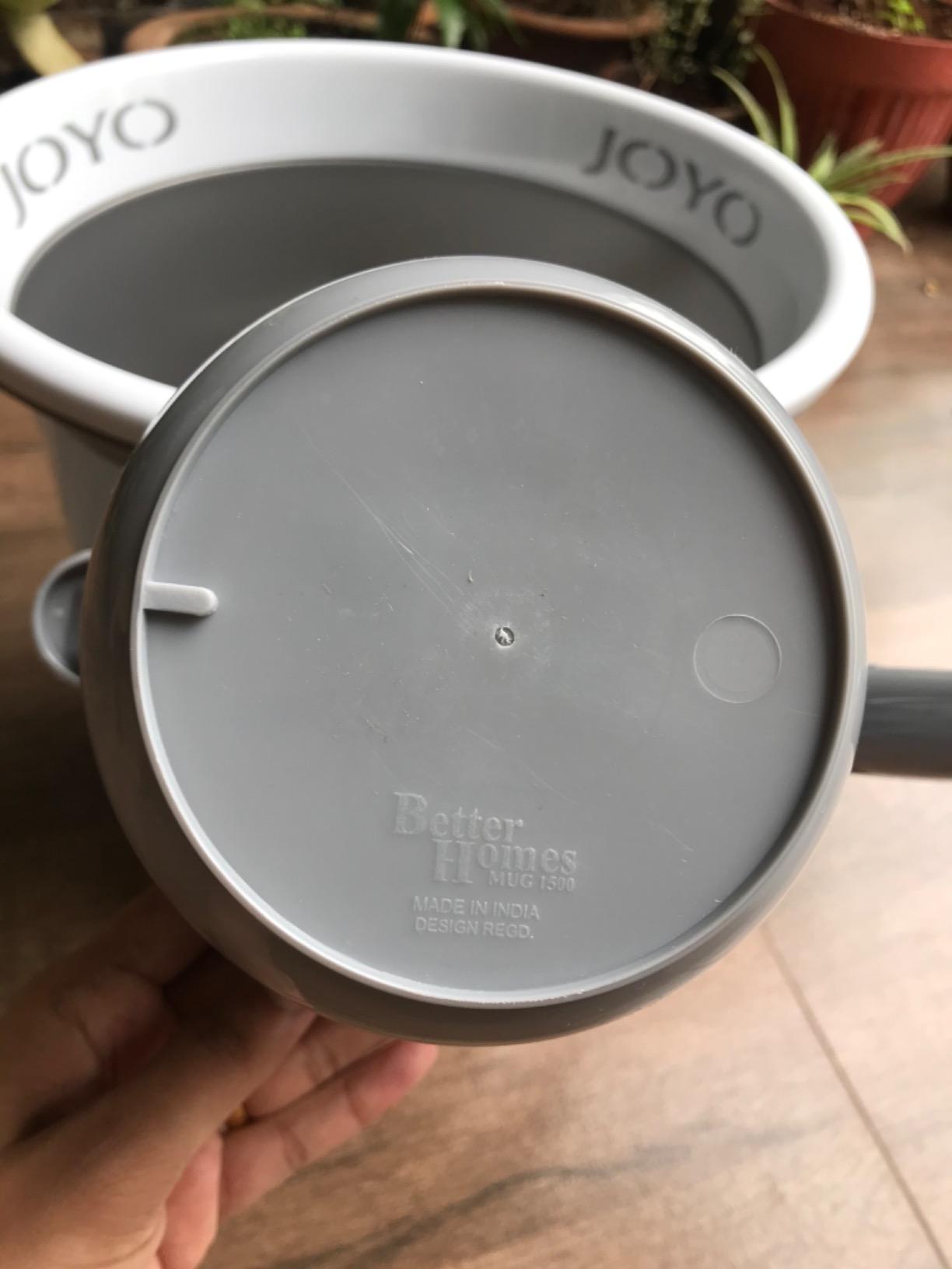 Joyo Plastic Bucket and Mug Set (Grey, 2-Piece) : Amazon.in: Home & Kitchen