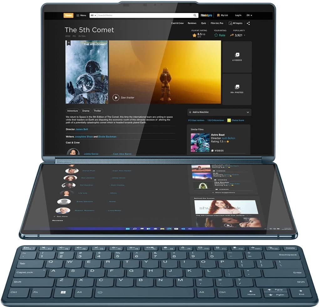 Amazon.com: Lenovo Yoga Book 9i 2-in-1 13.3" 2.8K Dual Screen OLED ...