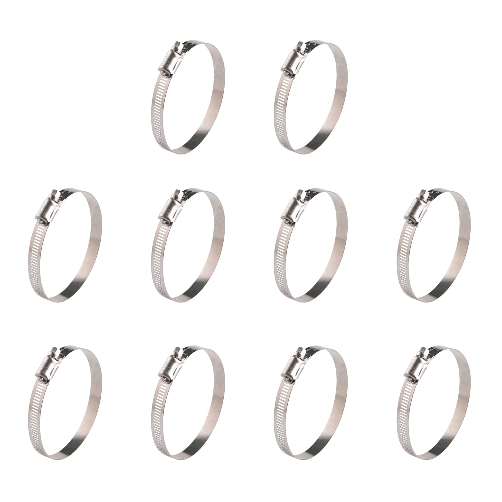 Snapklik.com : WINL 3 Inch Stainless Steel Hose Clamps- 10 Pack SAE 48 ...