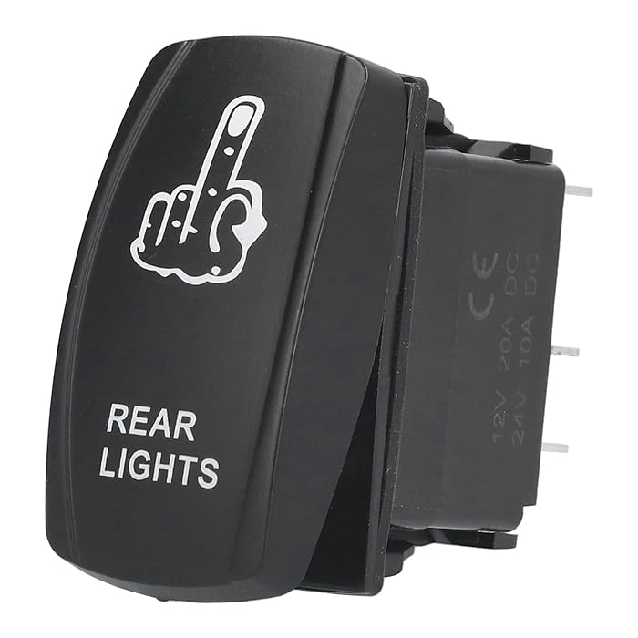 Buy 2Pcs Rocker Switch, Waterproof Rocker Switch, 5 Pin 12V‑24V Toggle ...