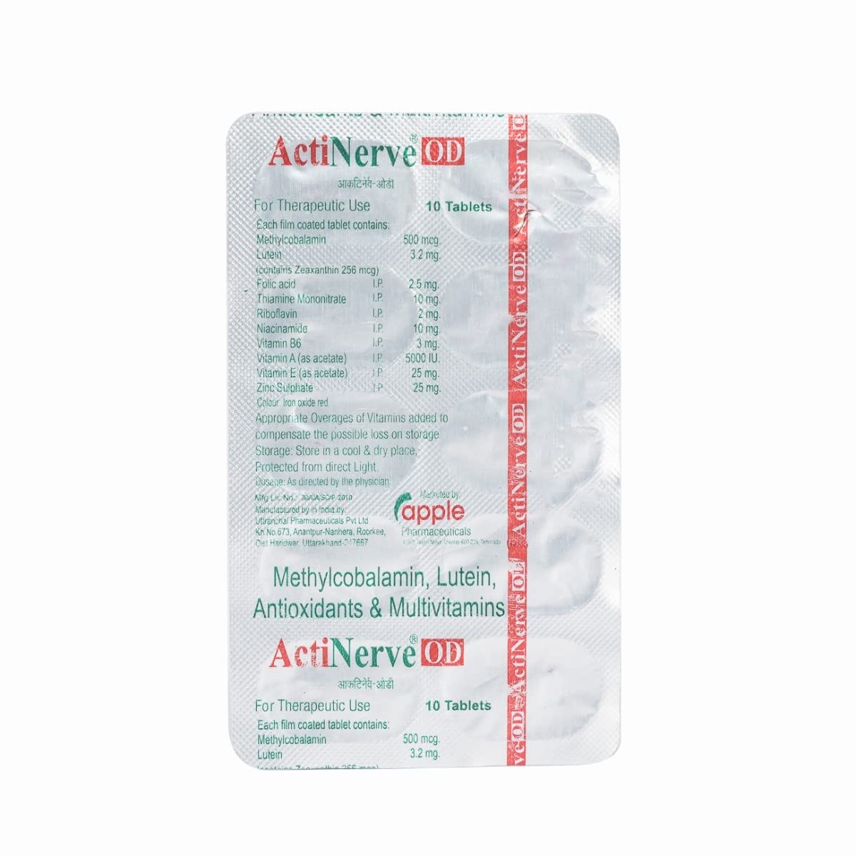 Actinerve OD - Strip of 10 Tablets : Amazon.in: Health & Personal Care