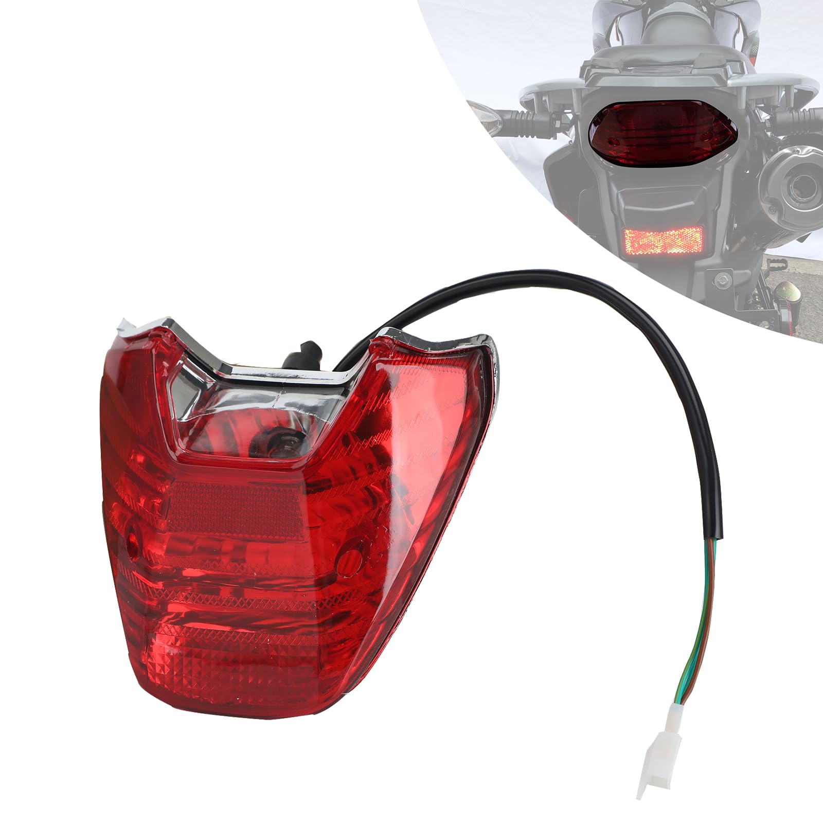 Amazon.com: BAOUFF Motorcycle Tail LIght for Hawk 250,Brake Stop ...