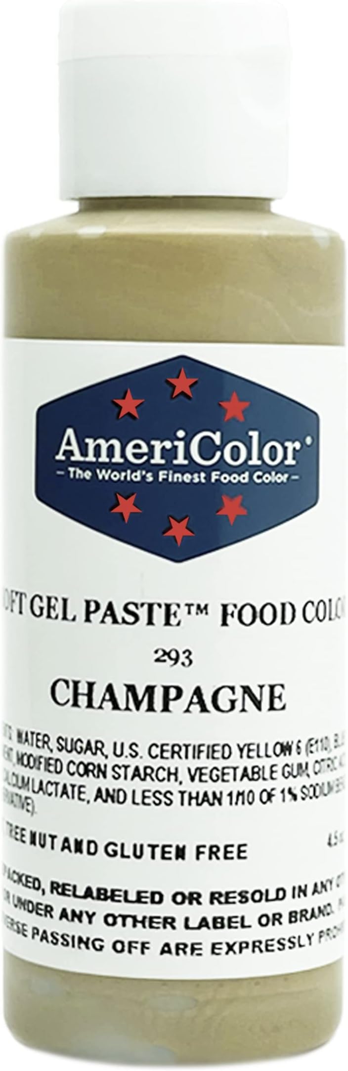 Amazon.com : AmeriColor, Champagne, 0.75 Ounce Bottle, Soft Gel Paste Food Color : Grocery ...