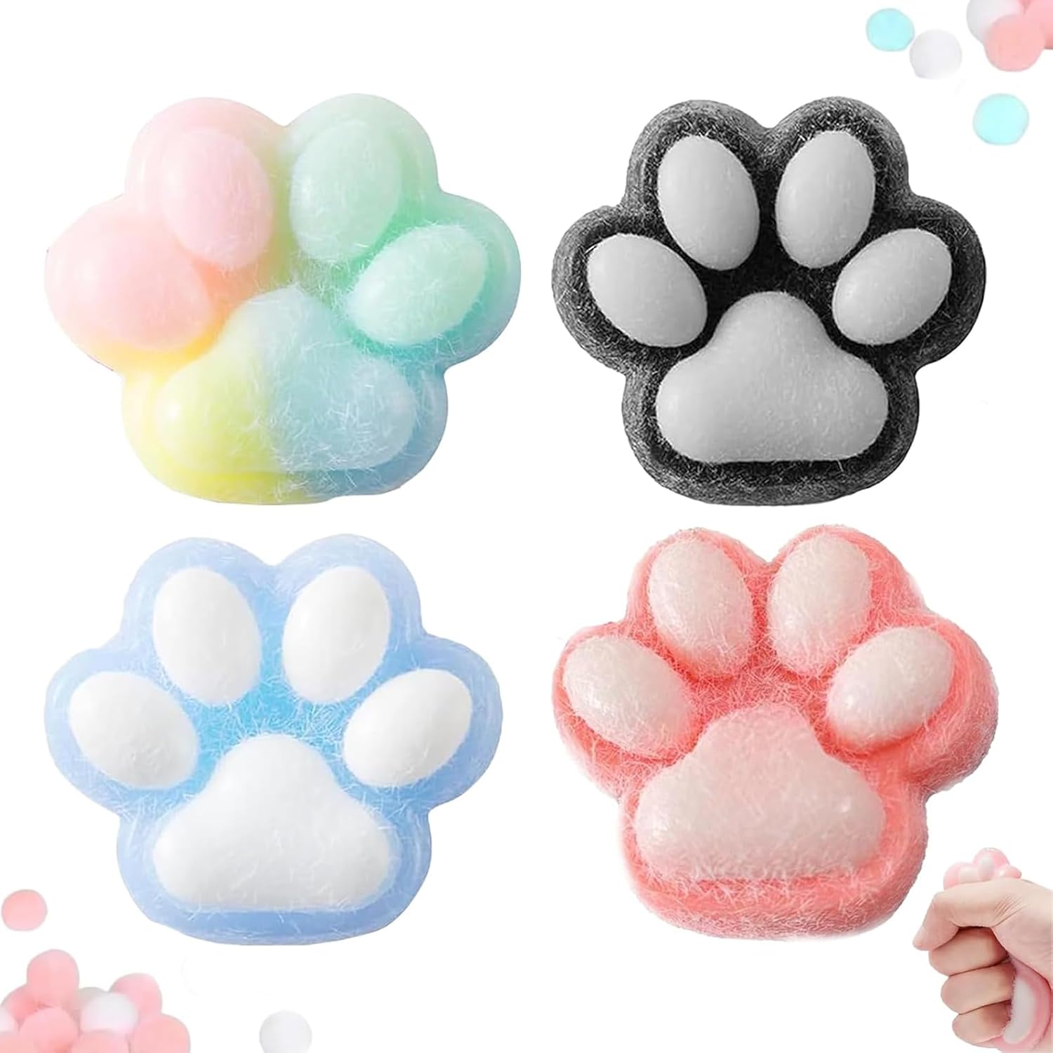 4 Pcs Taba Squishy, Taba Squishy Cat, Animals Stress Relief Toy, Funny ...