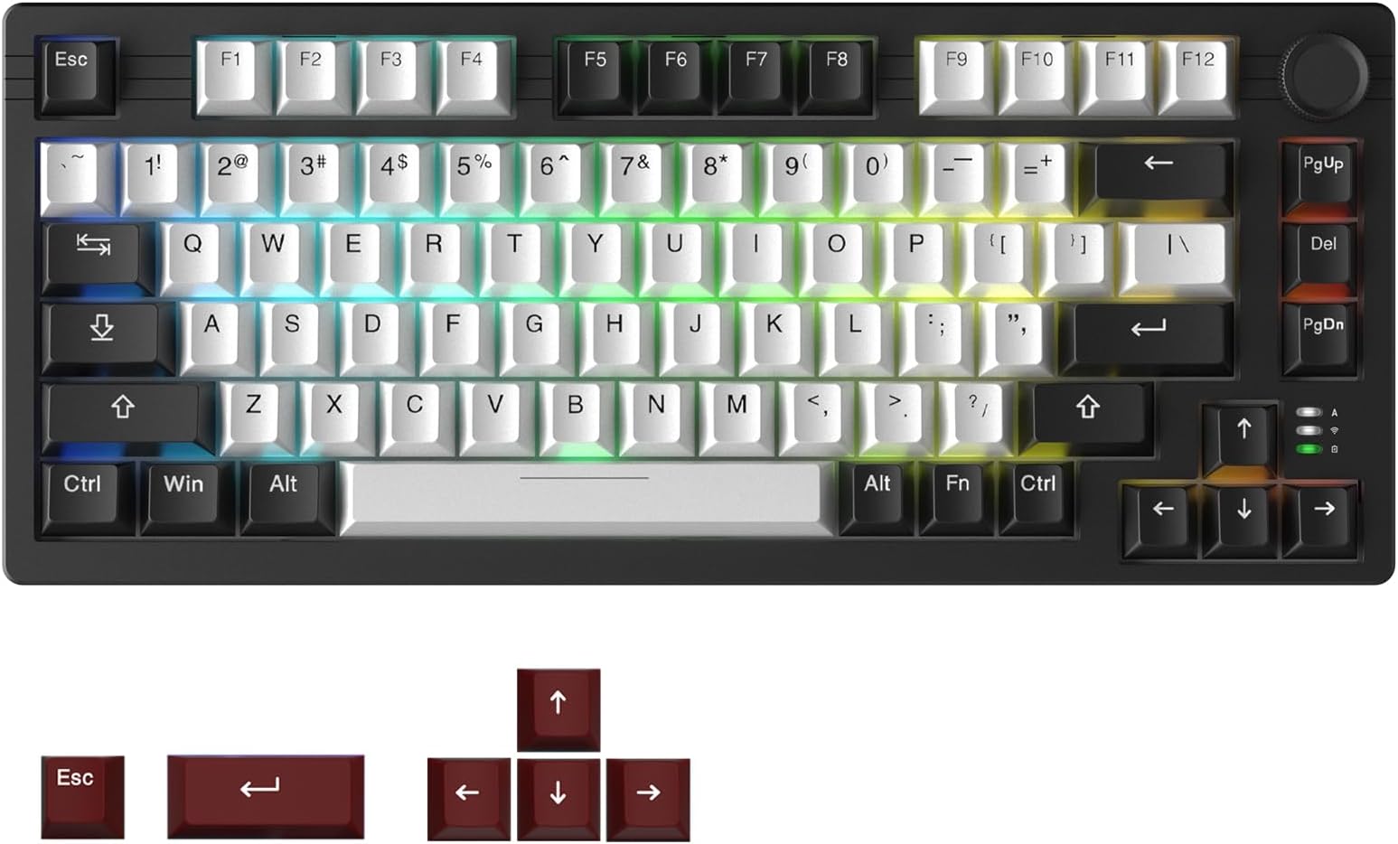 Amazon.com: Akko ACR Pro 68 Hot-swappable Black & Cyan Mechanical ...